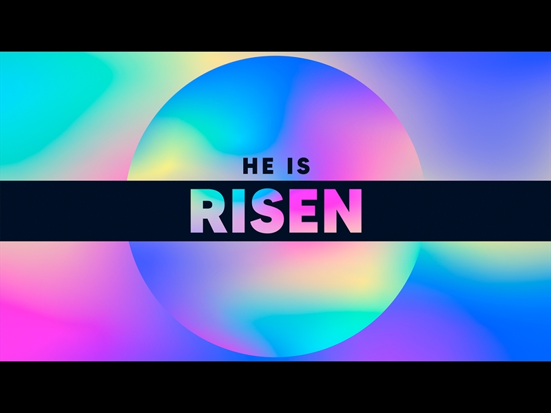 Spring Gradient He Is Risen | Life Scribe Media | WorshipHouse Media