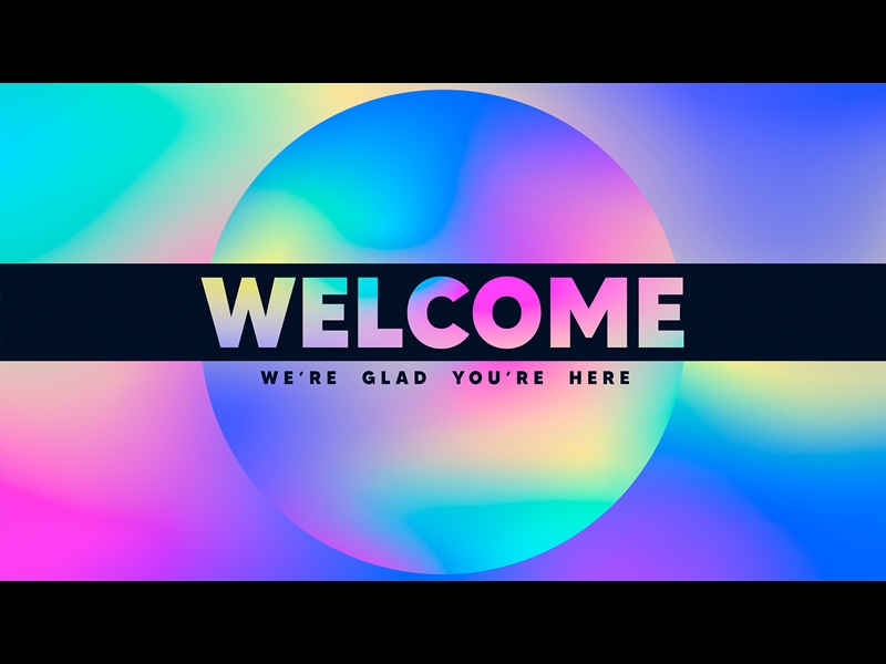 Spring Gradient Welcome | Life Scribe Media | WorshipHouse Media