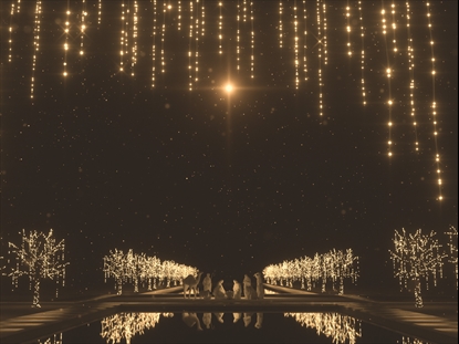 Christmas Gold Nativity Star | Motion Worship | WorshipHouse Media