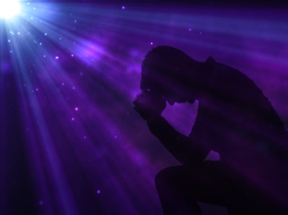 Fog Rays Prayer Kneeling | Motion Worship | WorshipHouse Media