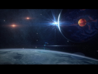 interstellar space station wallpaper