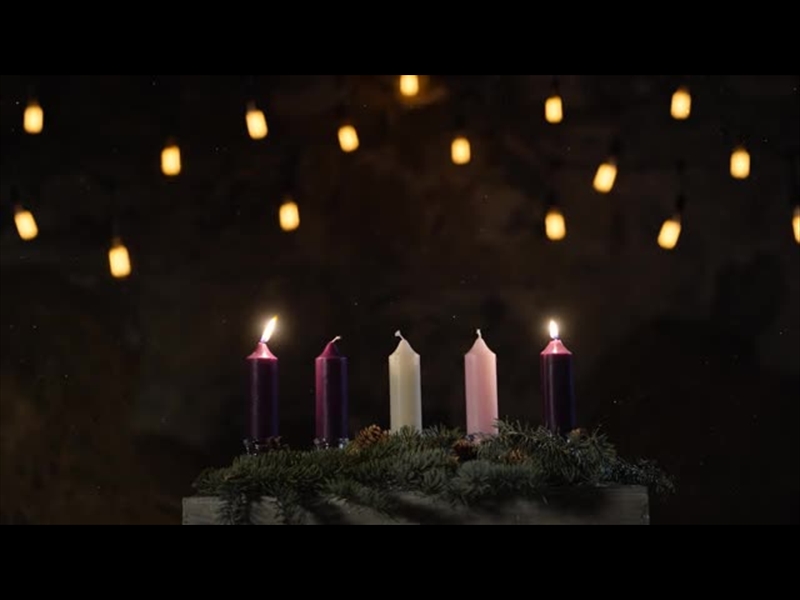 Rustic Christmas Advent Candles Week 2 | Motion Worship | WorshipHouse ...