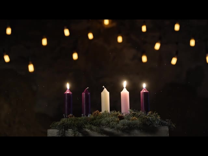 Rustic Christmas Advent Candles Week 3 | Motion Worship | WorshipHouse ...