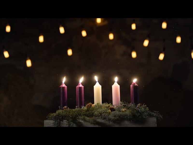 Rustic Christmas Advent Candles Week 5 | Motion Worship | WorshipHouse ...