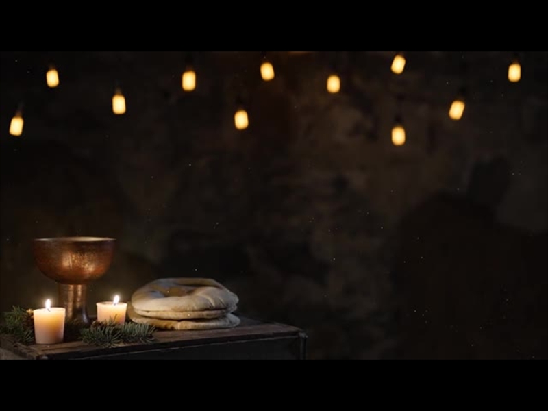 Rustic Christmas Communion Elements | Motion Worship | WorshipHouse Media