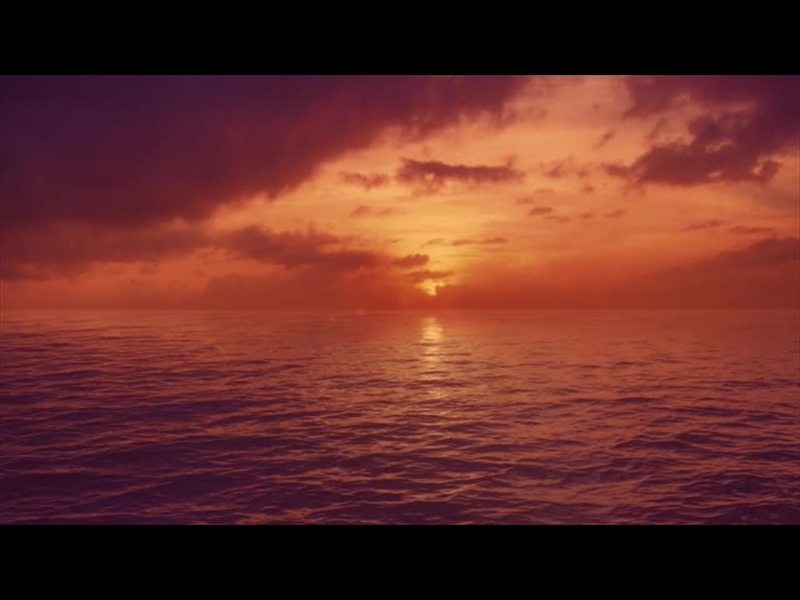 Seascape Red Sunset | Motion Worship | WorshipHouse Media