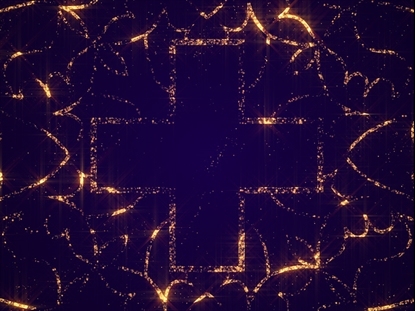 Sparkle Purple Cross | Motion Worship | WorshipHouse Media