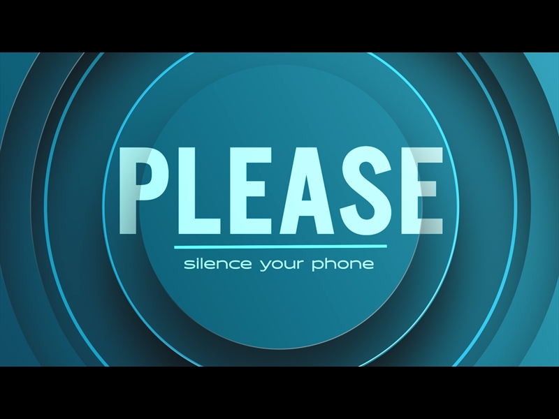 Electric Blue Circle Silence Phone Animation | Now i See Media ...