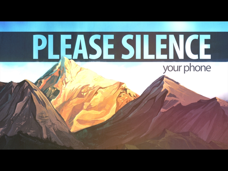 Mountain Range Silence Your Phone Animation | Now i See Media ...