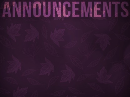 Purple Fall Announcements Motion | Playback Media | WorshipHouse Media