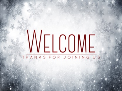 Welcome To Church Winter