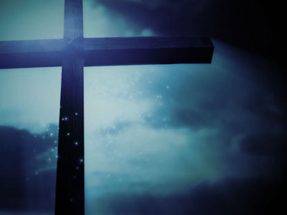 Calvarys Cross Blue | Igniter Media | WorshipHouse Media