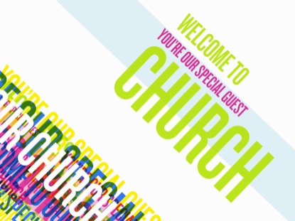 Multi Color Text Welcome To Church | Igniter Media | WorshipHouse Media