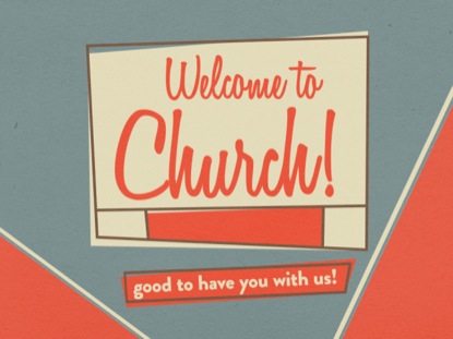 Retro Welcome To Church | Igniter Media | WorshipHouse Media
