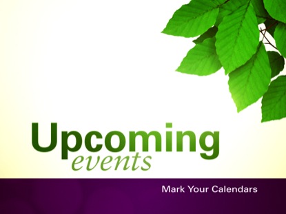 Spring Leaves Upcoming Events | Igniter Media | WorshipHouse Media