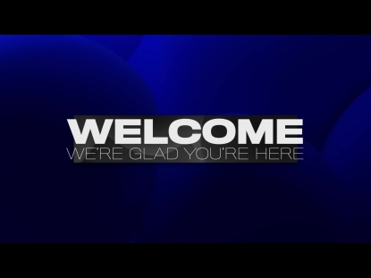 Livestream Welcome Title Screen Blue | Pixel Preacher | WorshipHouse Media