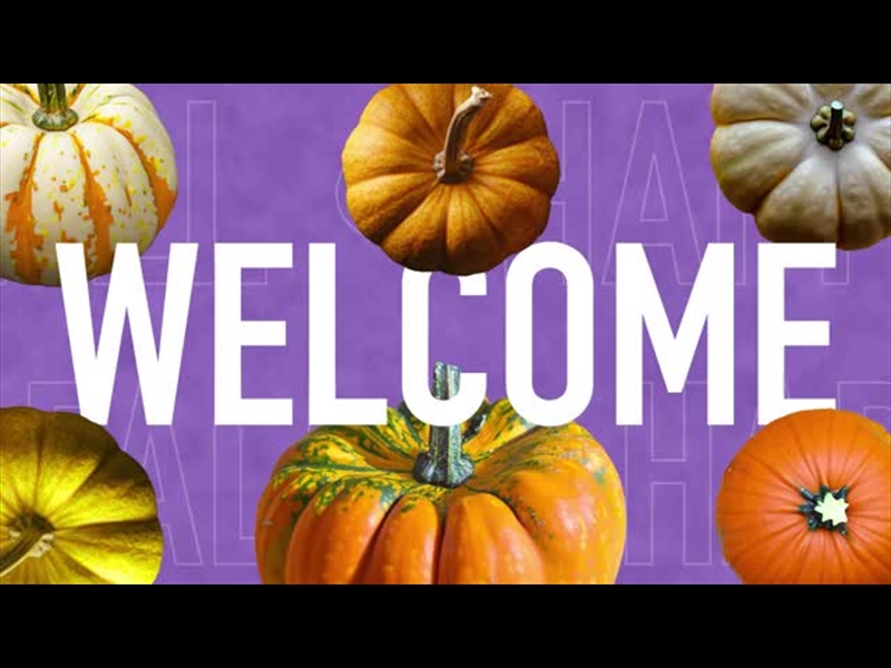 Multi Pumpkin Welcome | Ted Villa | WorshipHouse Media