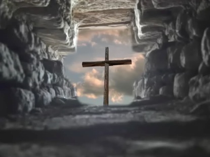 View Of Cross From Cave | Videos2Worship | WorshipHouse Media