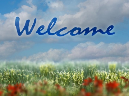 Spring Welcome To Church Backgrounds