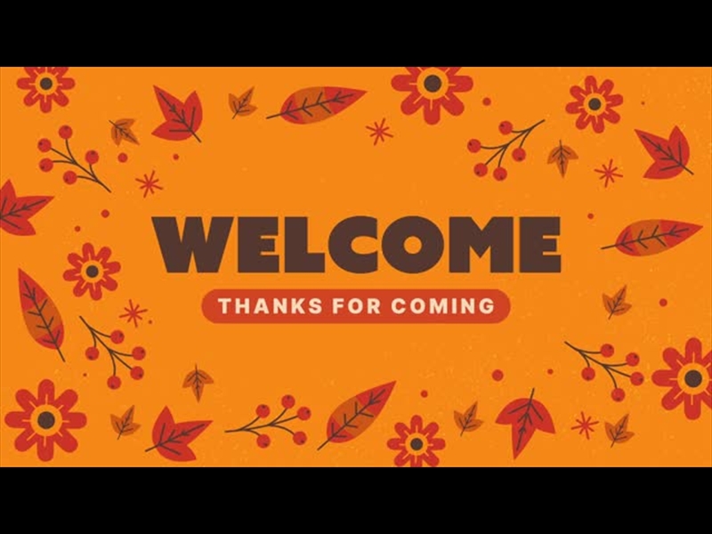 Thanksgiving Leaves Welcome | Shift Worship | WorshipHouse Media