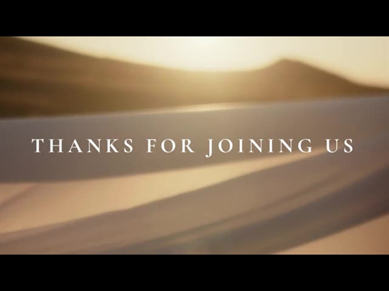 Banner Flow Motion - Thanks For Joining Us | Visual Revival | WorshipHouse Media