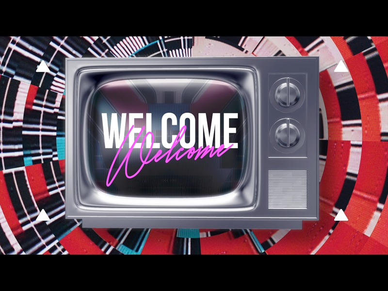 Retro Bad Signal Welcome | Visual Church | WorshipHouse Media