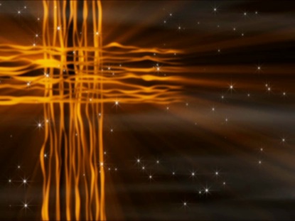 Flowing Cross Orange | Vision 111 | WorshipHouse Media