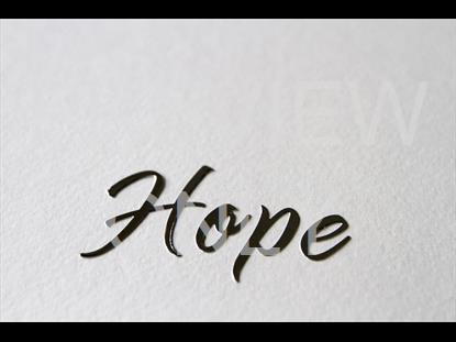 hope cursive writing