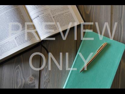 Open Bible With Journal And Pen On Wood | Sparrow Stock | Playback ...