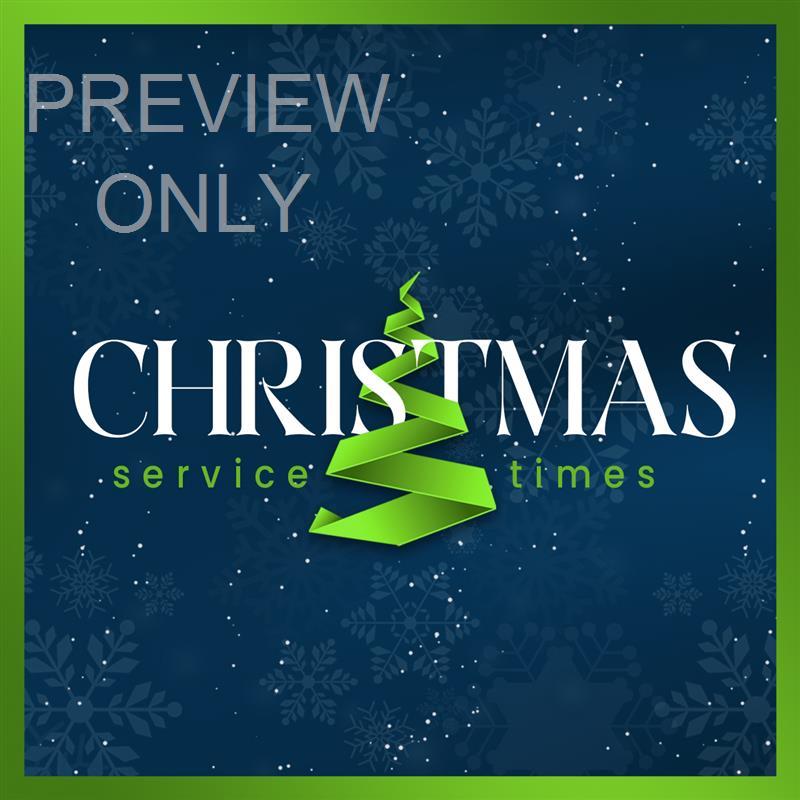 Christmas Service Times | Church Visuals | WorshipHouse Media