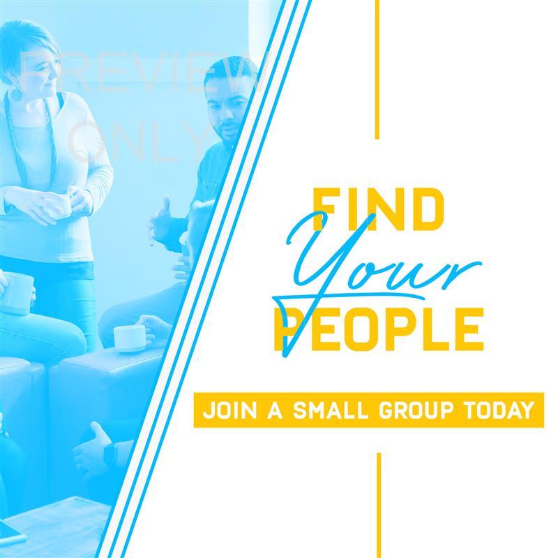 Find Your People: Small Group - Social Graphic Main | Church Visuals ...