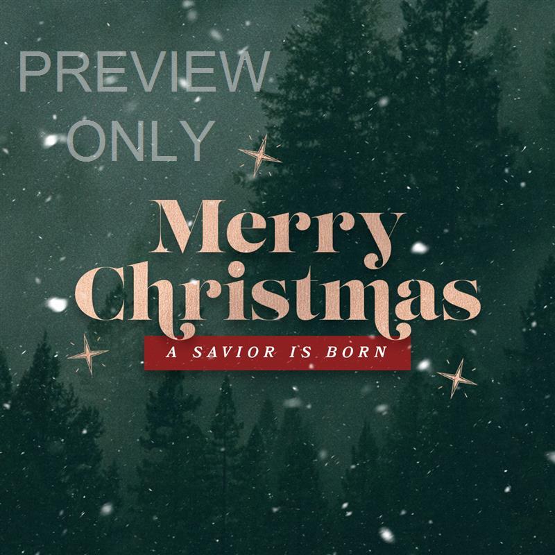 Merry Christmas - A Savior Is Born: Social Graphic Title | Church ...