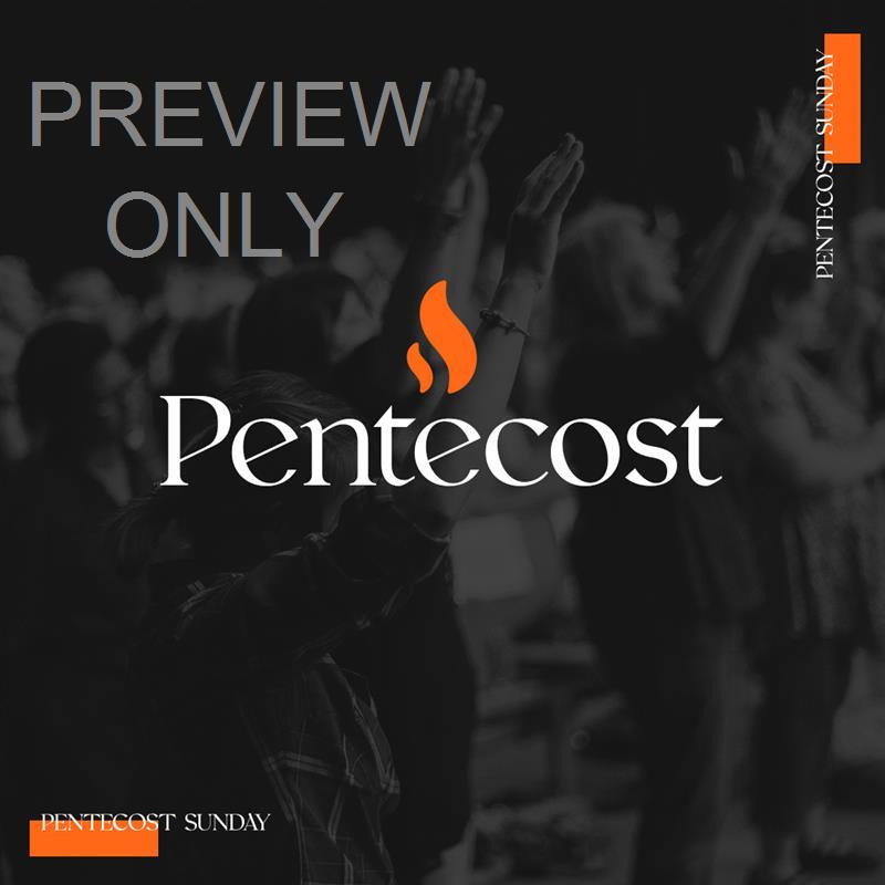 Pentecost Sunday Social Graphic Title | Church Visuals | WorshipHouse Media
