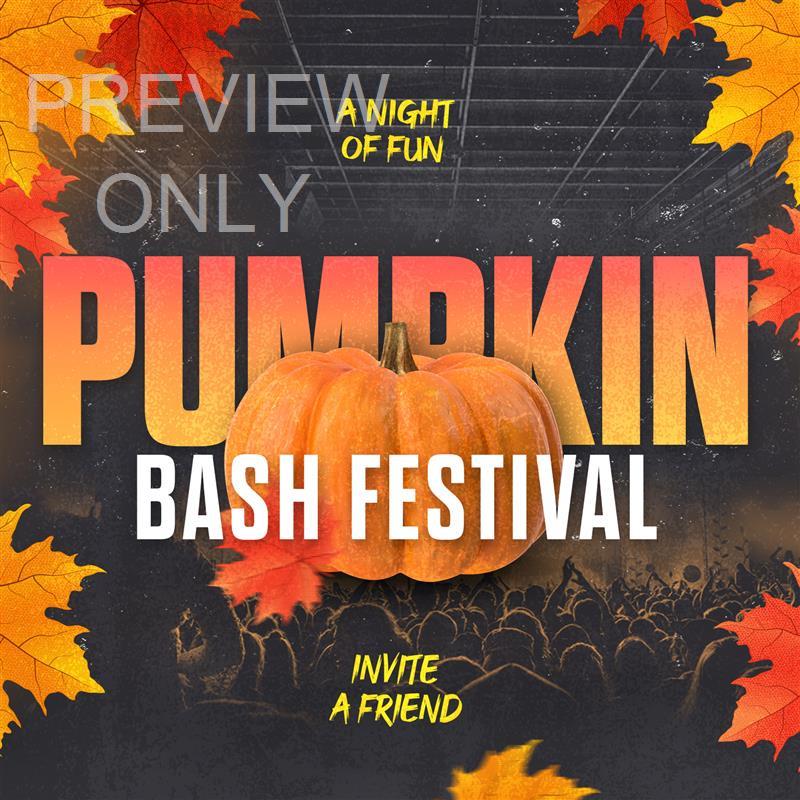 Pumpkin Bash Festival Social Graphic Main | Church Visuals ...