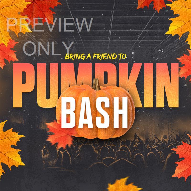 Pumpkin Bash Festival Social Graphic Title | Church Visuals ...