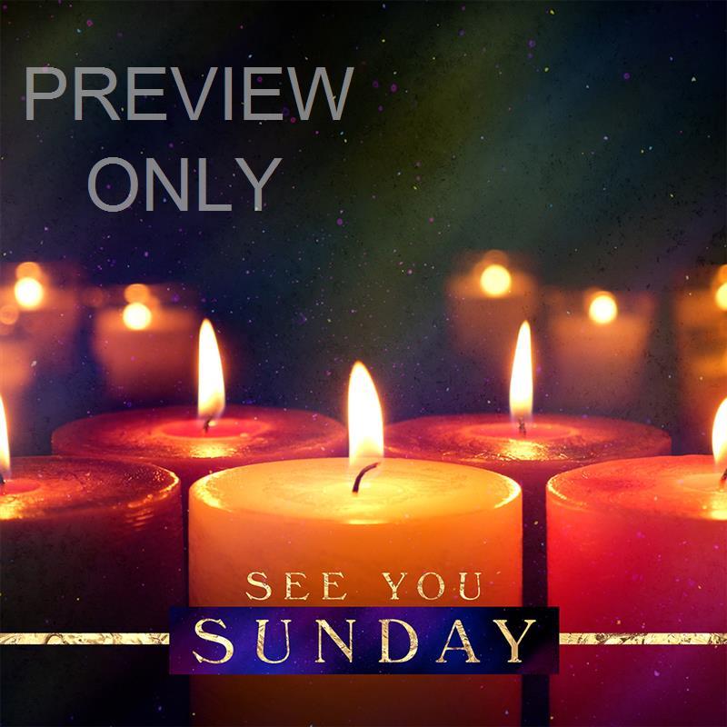 Candlelight Advent Social Graphic Sunday | Centerline New Media | WorshipHouse Media