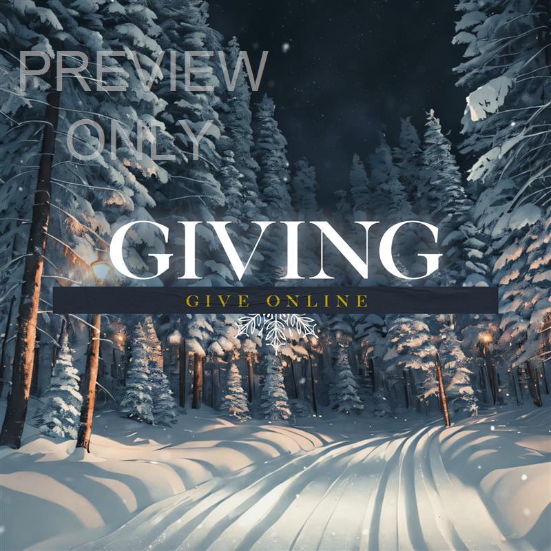 Winterscape Social Graphic - Give | Freebridge Media | WorshipHouse Media