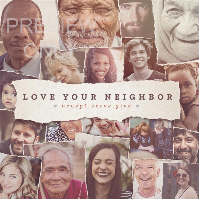 Love Your Neighbor Social Graphic Title | Pixel Preacher | WorshipHouse ...