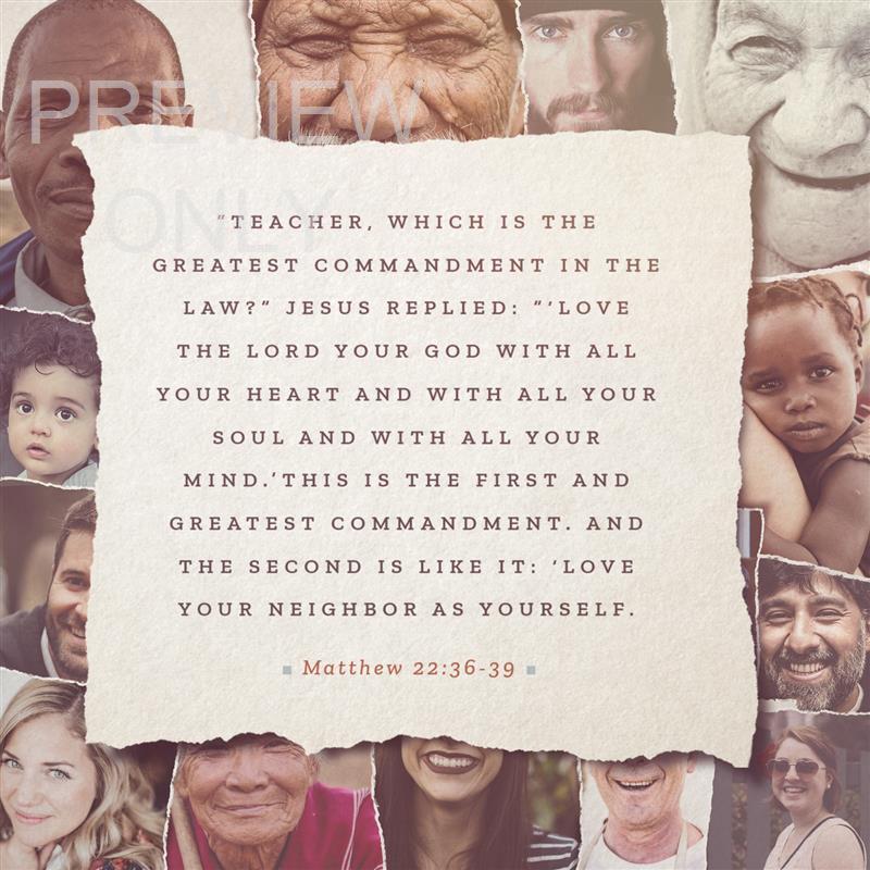 Love Your Neighbor Social Graphic Verse | Pixel Preacher | WorshipHouse ...