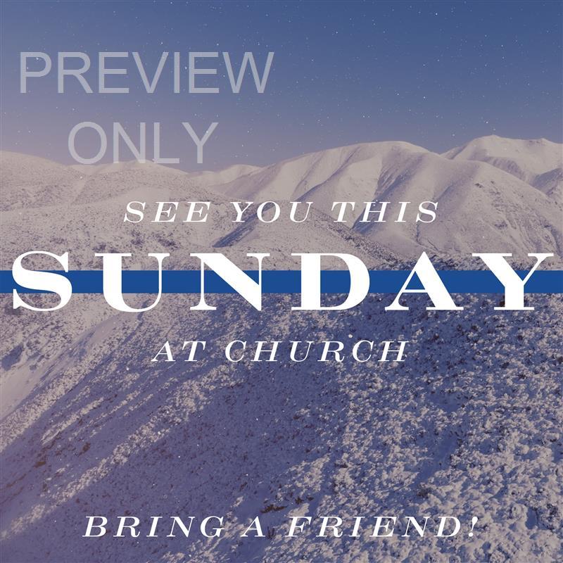 Deep Winter Social Graphic Sunday | Shift Worship | WorshipHouse Media