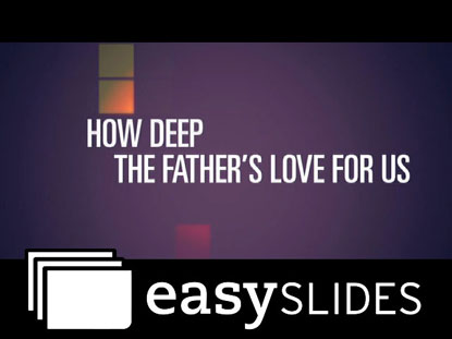 How Deep The Father's Love (Easyslides) Video Worship Song Track with ...
