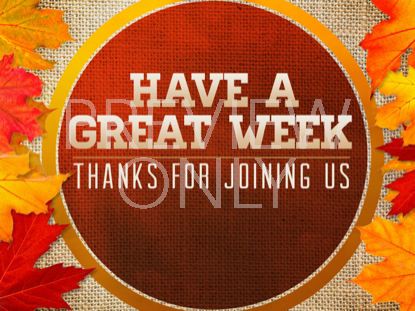 Leaves Great Week | 4ThoughtMedia | WorshipHouse Media