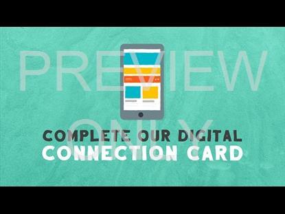 Connection Cards Vol One Digital Connect Card | Church Visuals ...