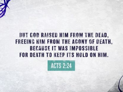 Death Could Not Hold Him Scripture Still | Church Visuals ...