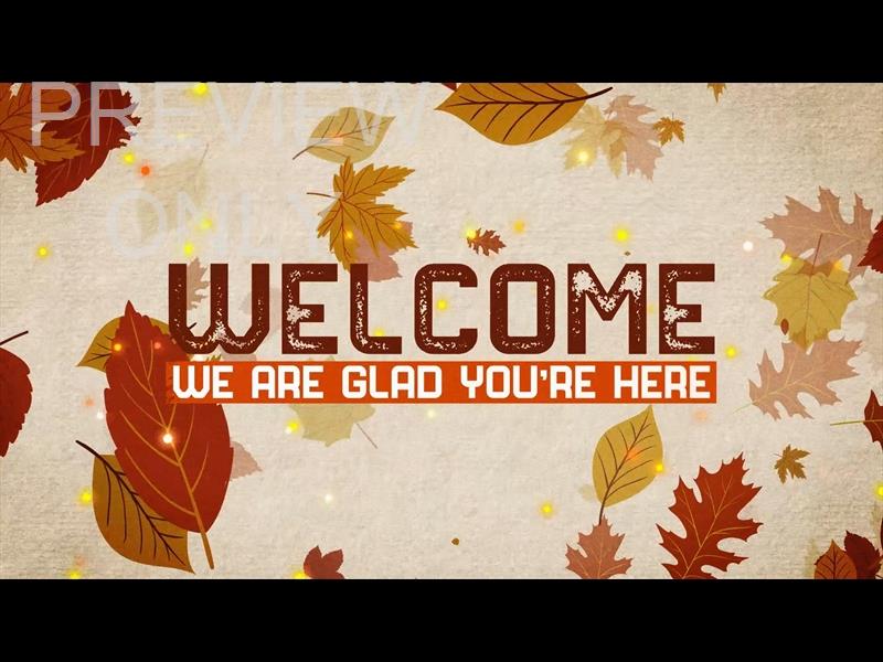Fall Volume One: Welcome Still | Church Visuals | WorshipHouse Media