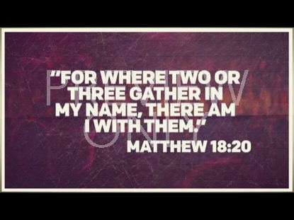 We Are Gathered Here Scripture Still | Church Visuals | WorshipHouse Media