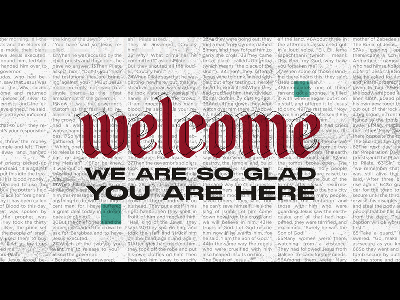 Words From The Cross: Welcome Still | Church Visuals | WorshipHouse Media