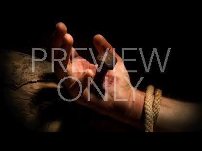 Easter-Jesus Hand On The Cross | Churches in Motion | WorshipHouse Media