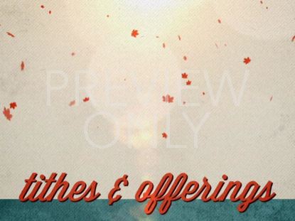 Classic Fall Tithes & Offerings Still | Centerline New Media ...