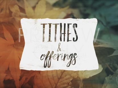 Fallen Leaves Tithes And Offerings | Centerline New Media ...
